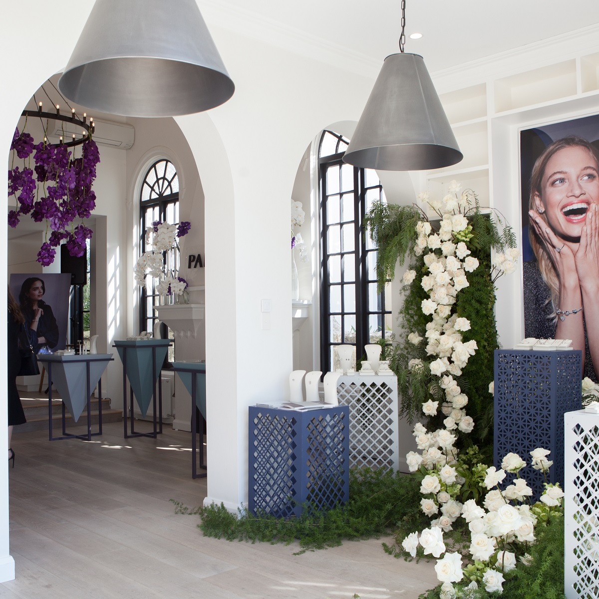 Perforated metal display stands: Pandora Launch Event 2017 | Arrow Metal