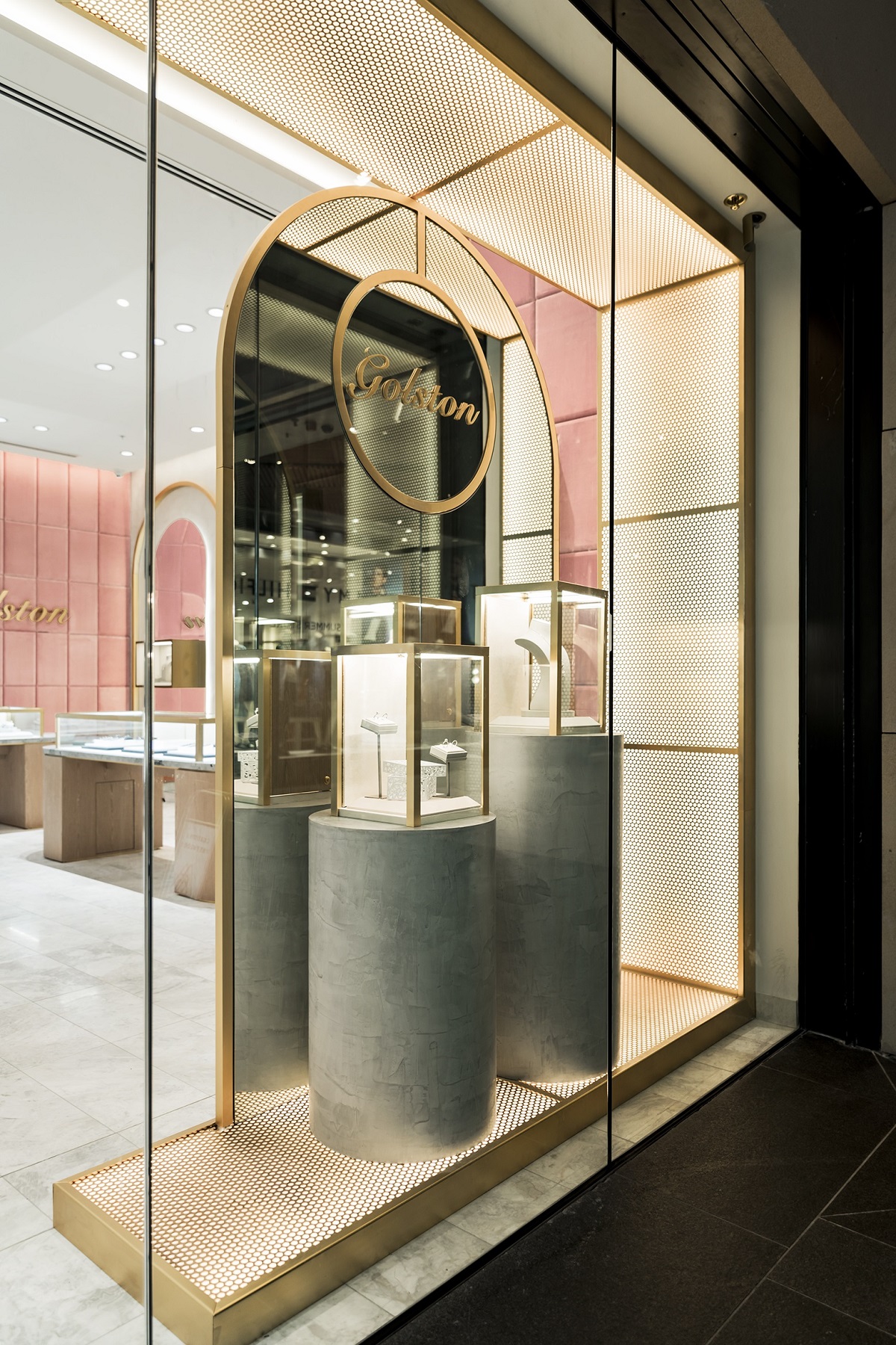 PERFORATED METAL RETAIL DISPLAY: GOLSTON JEWELLERY | Arrow Metal
