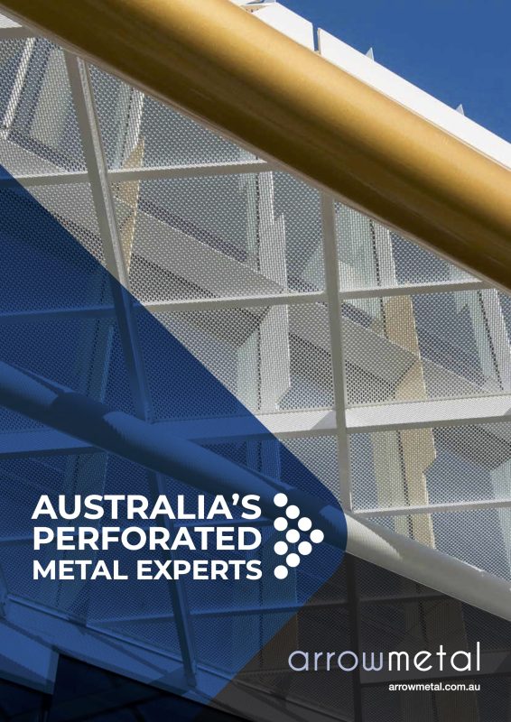 Arrow Metal Perforated Metal Brochure -Cover - Arrow Metal