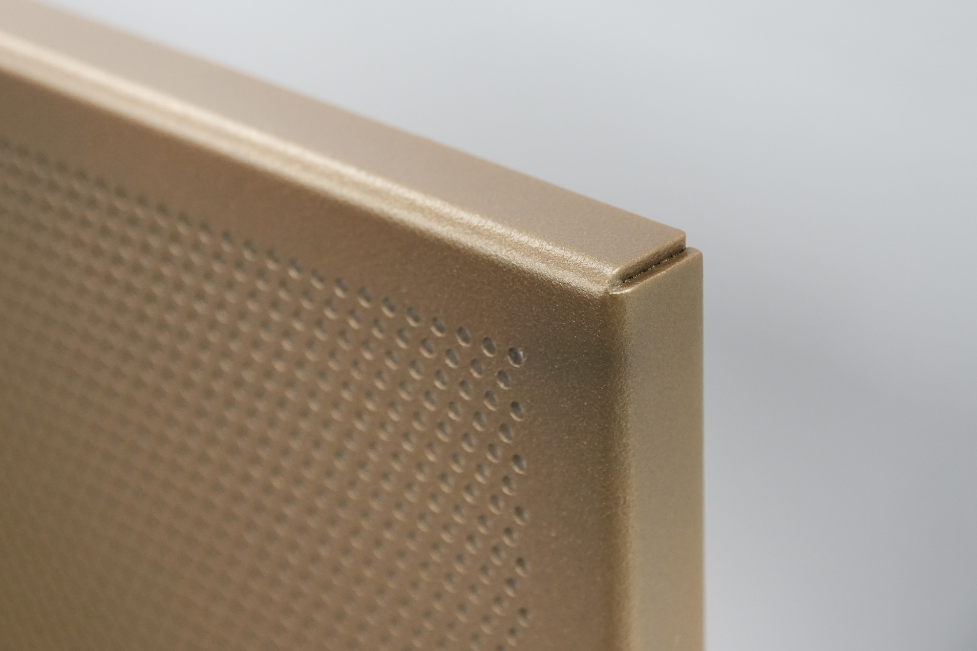 Bronze powder coated panel foldedDSC00098 - Arrow Metal