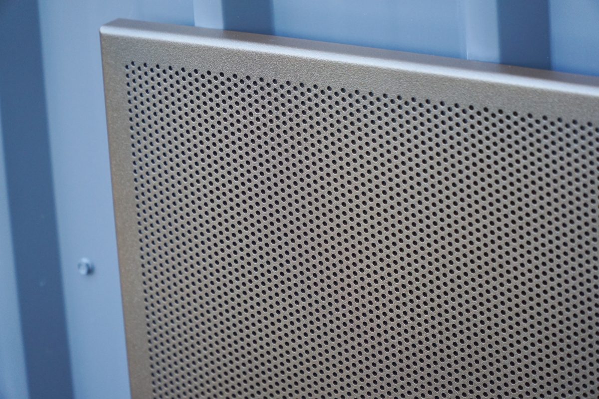 Bronze powder coated panel foldedDSC00128 - Arrow Metal