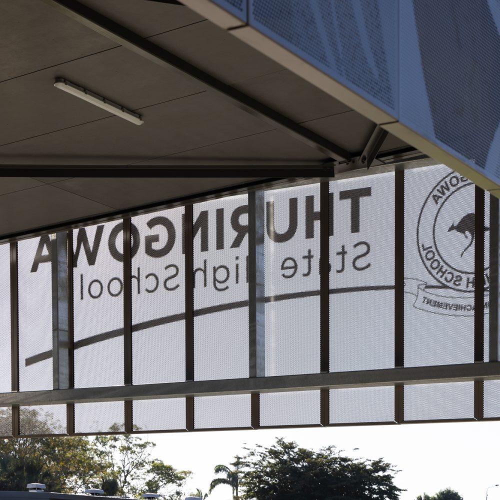 Perforated Signage, Thuringowa State High School - Arrow Metal