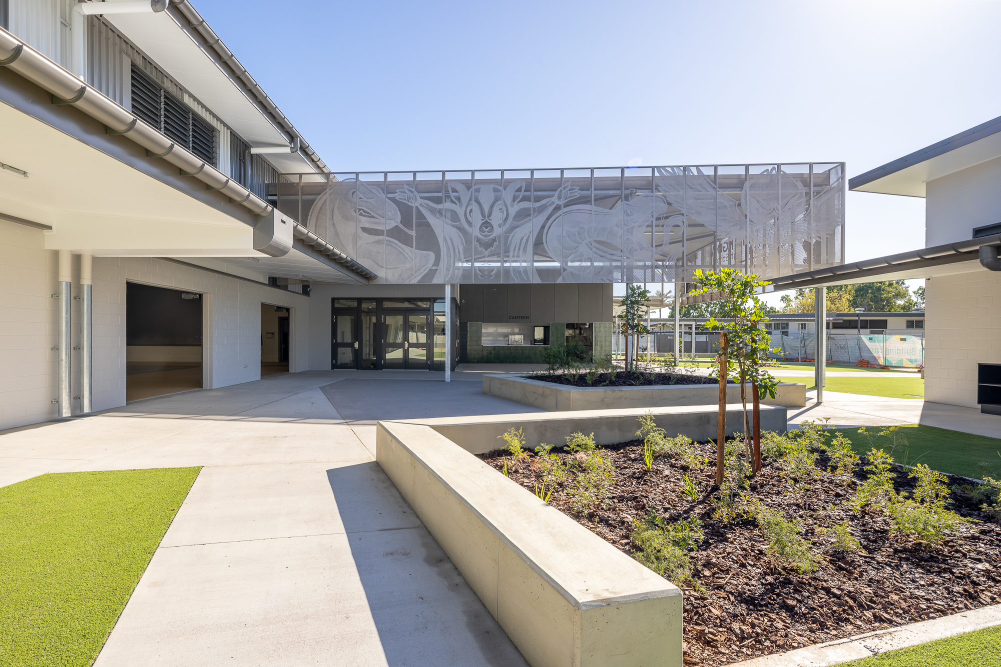 Perforated Signage, Thuringowa State High School - Arrow Metal