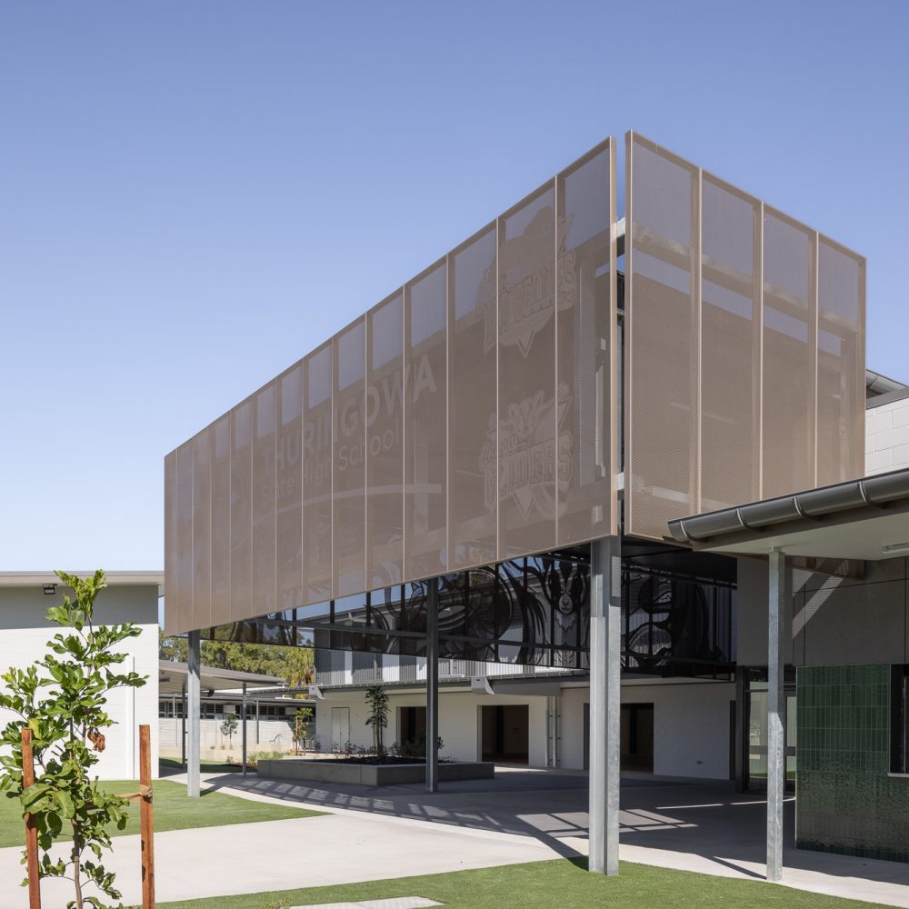 Perforated Signage, Thuringowa State High School - Arrow Metal