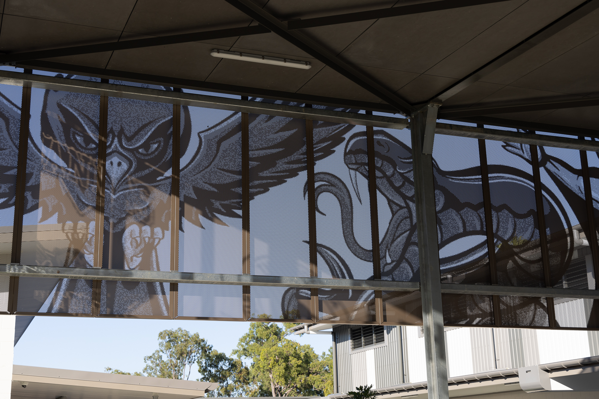 Perforated Signage, Thuringowa State High School - Arrow Metal